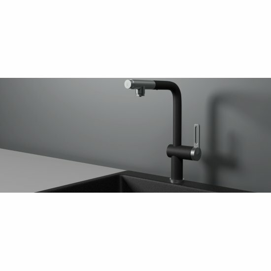 Смеситель для кухонной мойки Granula GR-8169, черный