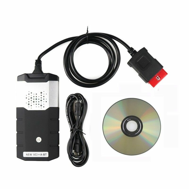 Диагностический автосканер delphi ds150e 2х платный, v3.0, мультимарочный, USB + Bluetooth