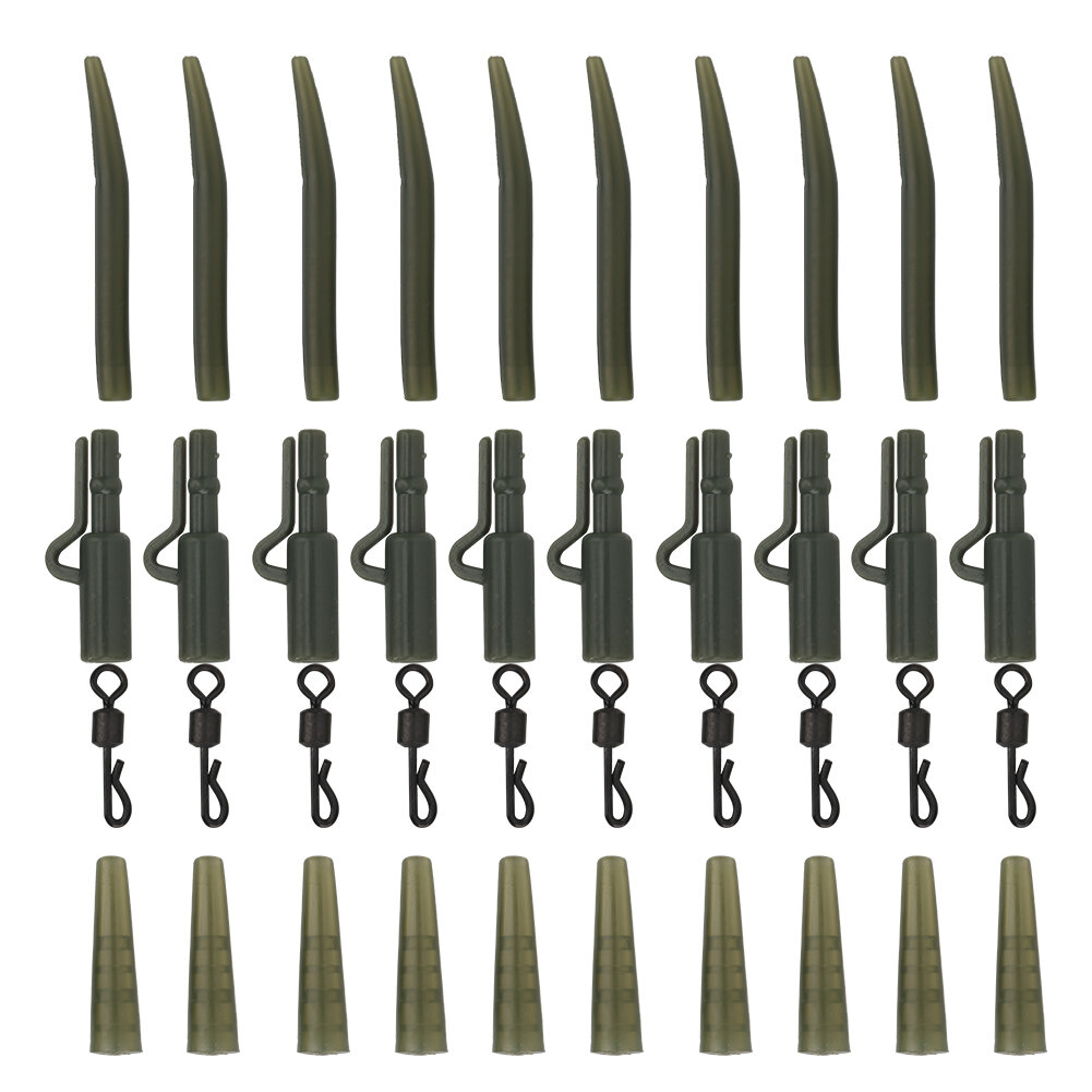 Практичный набор для карповой ловли из ПВХ: втулки, клипса, грузила, кольца, иглы, силиконовая трубк