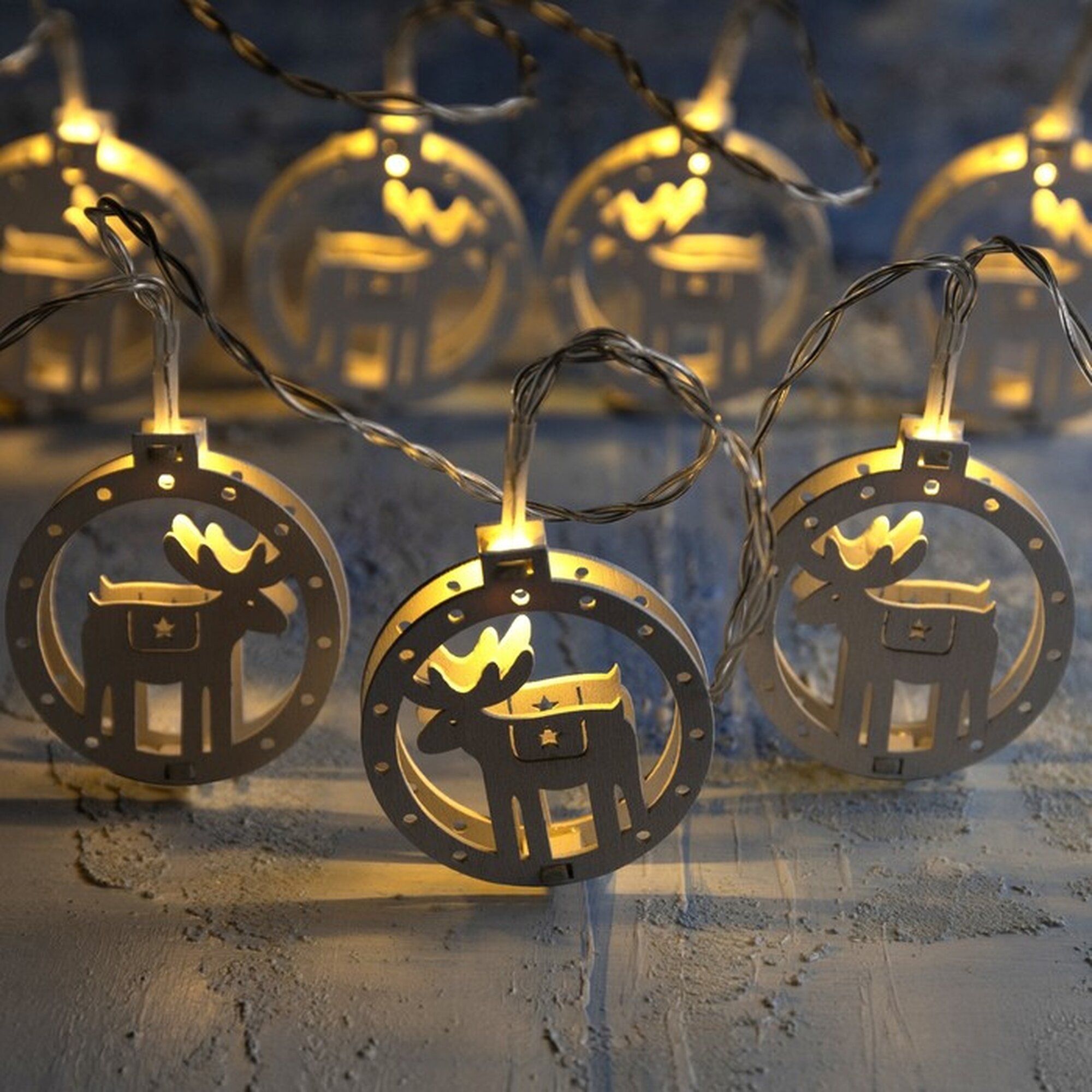 Гирлянда Luazon Lighting DECOR «Нить», с насадками, 2м, 10LED, IP20