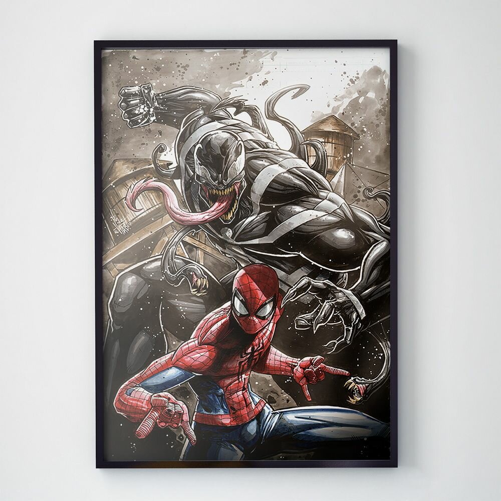 Плакат, постер Человек-Паук, Spider-Man на бумаге, размер 21х30см