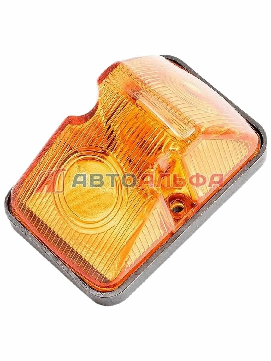 Фонарь габаритный крыши кабины (22.3731) 24В желтый КАМАЗ, МАЗ