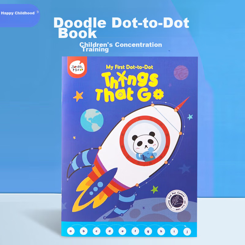 Meletongnian Children's Coloring Book, Kindergarten Art Drawing Book, Connect-The Drawing Book, Drawing Book