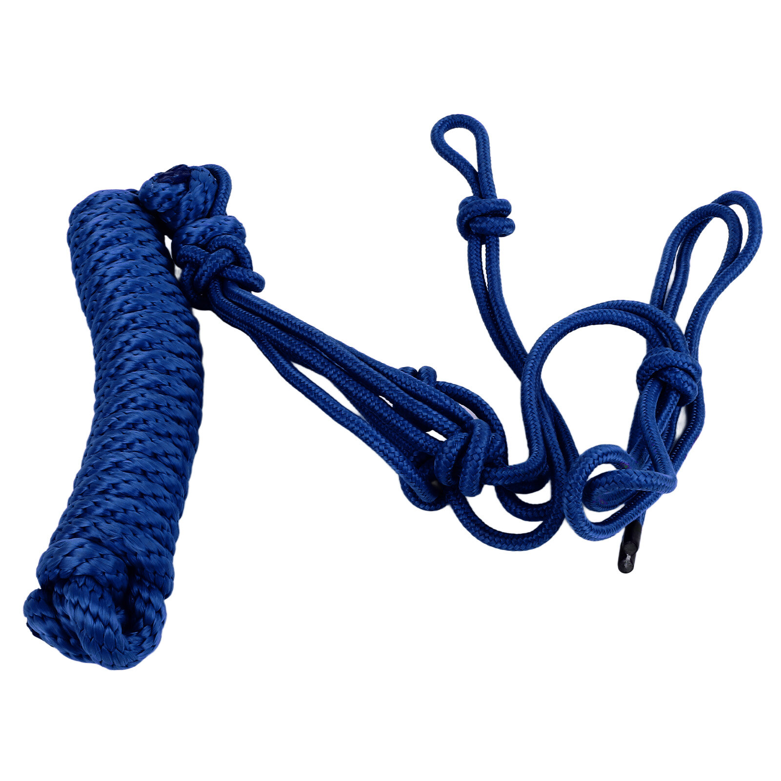 Веревочная недоуздка с несколькими узлами, регулируемая, безопасная, надеваемая, для тренировки лошади, Daily Blue