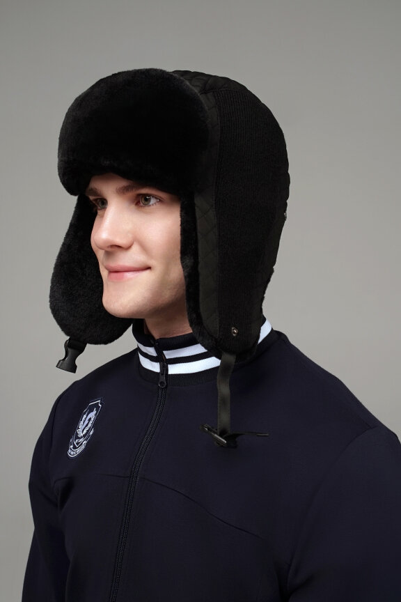 Шапка-ушанка для мужчин