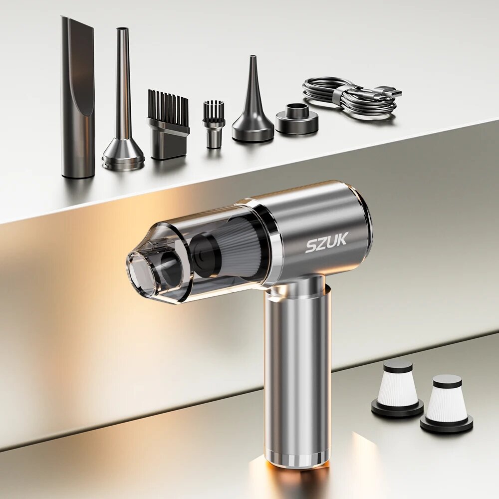 SZUK новый мини-автомобильный пылесос 165000Pa беспроводной пылесос мощный всасывающий ручной портативный пылесос для автомобиля