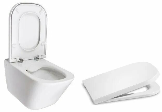 Крышка сиденье стационарного Roca Gap Clean Rim 80173200B с микролифтом