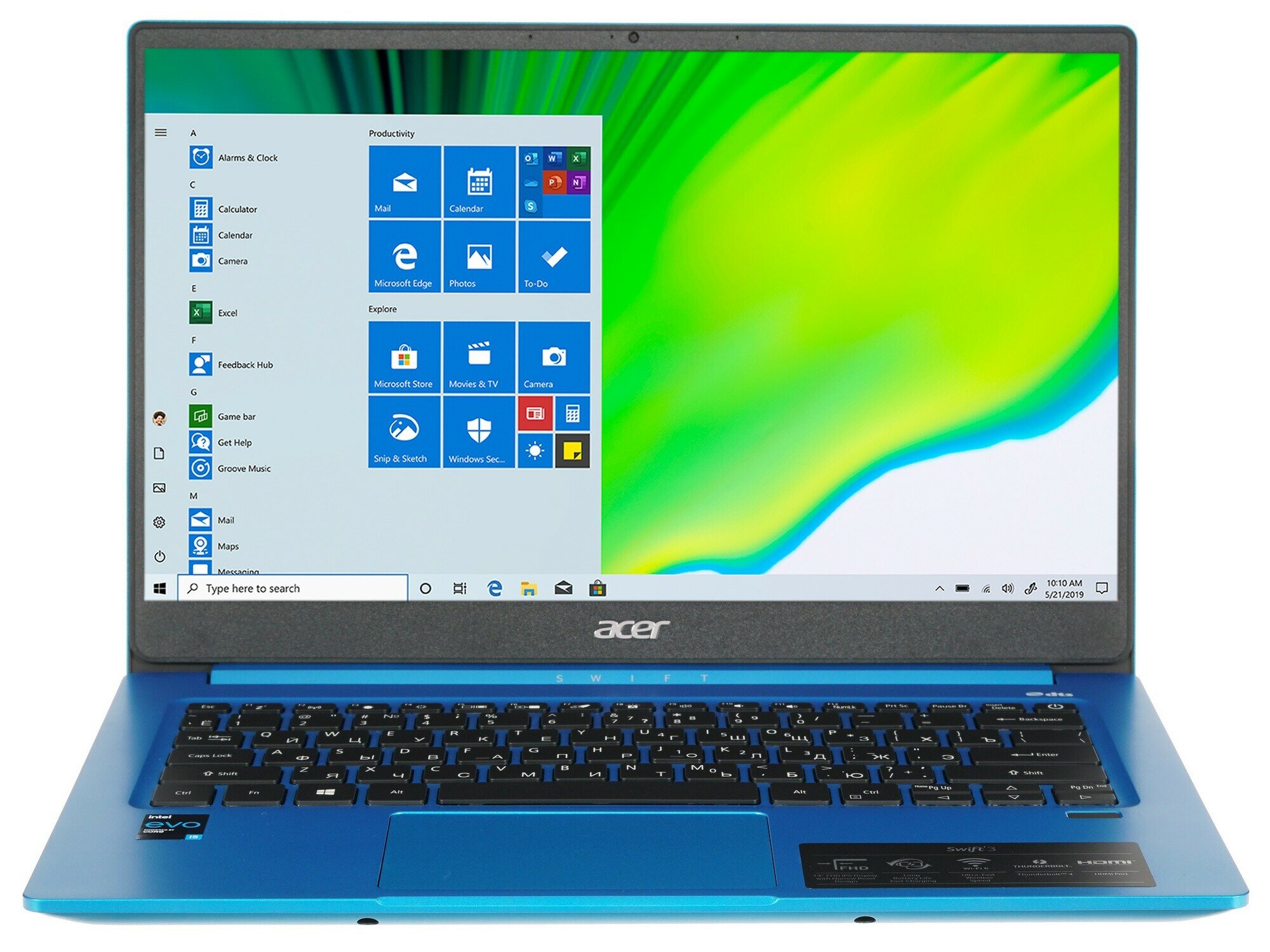 14" Ноутбук Acer Swift 3 SF314-59-55T0 синий