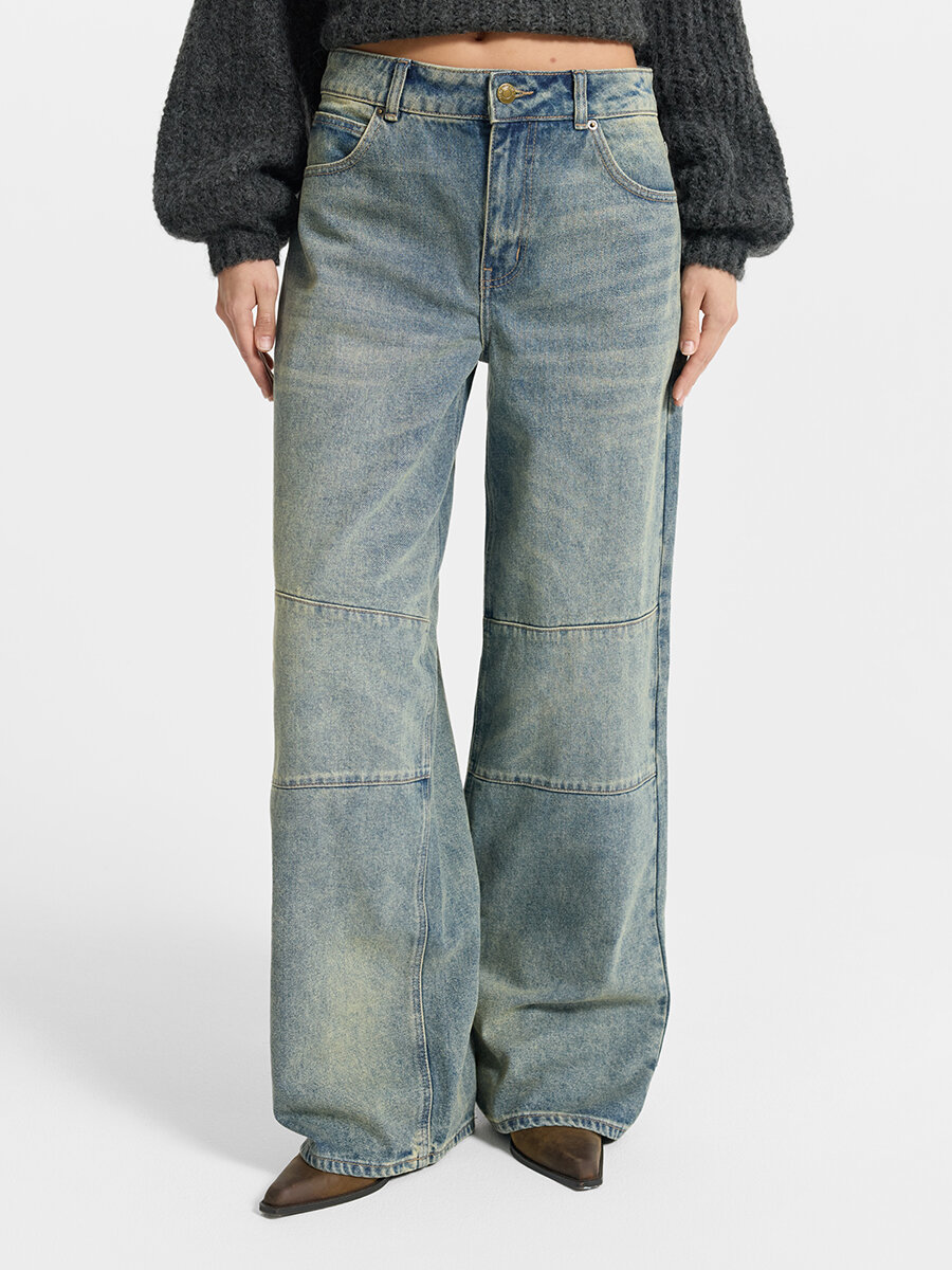 Джинсы широкие 