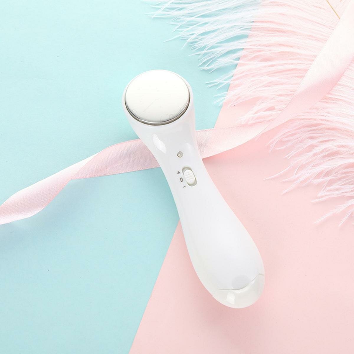 Электрическая машина против старения - ультразвуковой очиститель для лица с ионами, массажер для подтяжки кожи лица, наборы инструментов для ухода за кожей, белый цвет