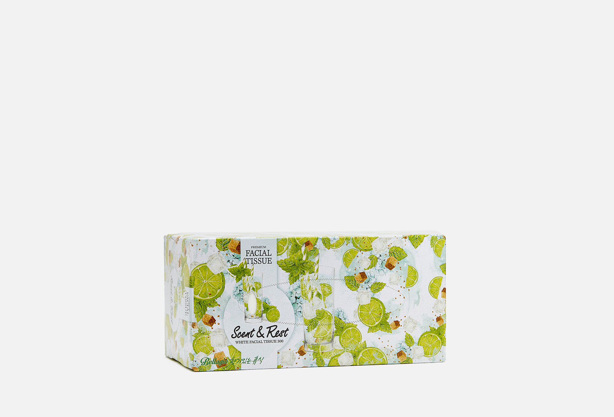 Двухслойные салфетки для лица, 300 штук ( в ассортименте) MONALISA Bellagio