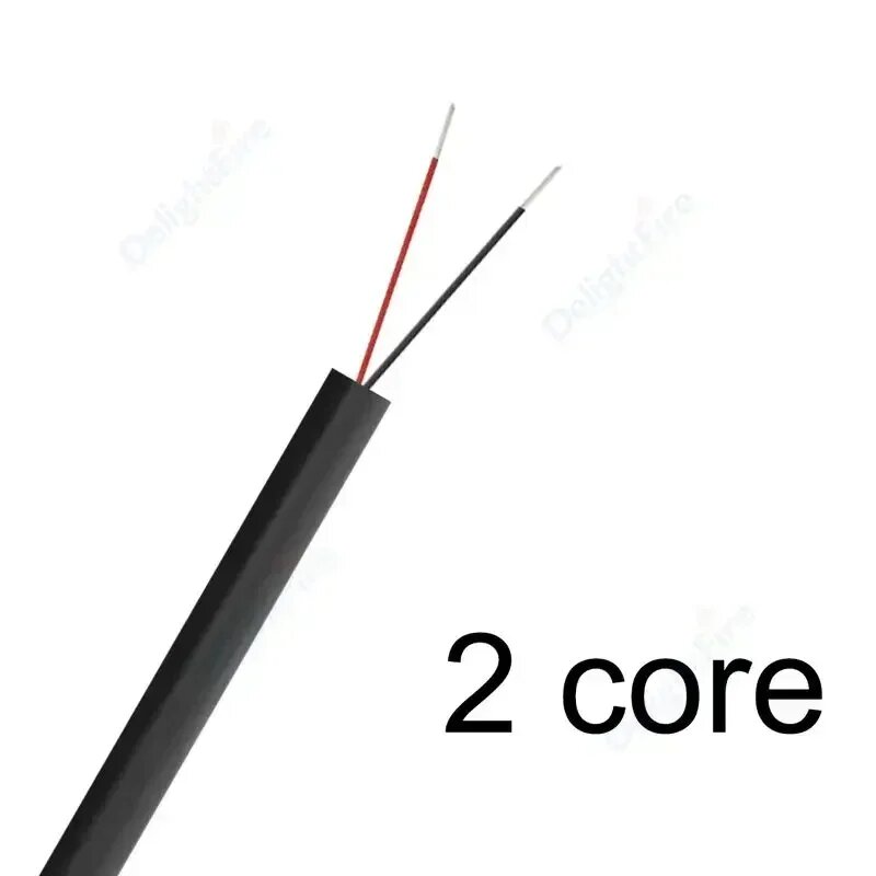 Провод 2-х жильный DelightFire 26 AWG, 10m, черный