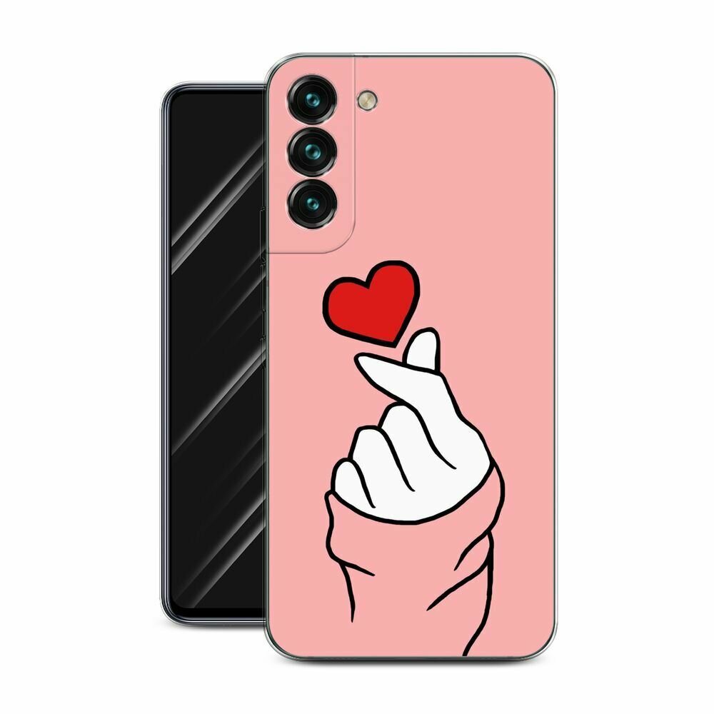 Чехол на Samsung Galaxy S22 + / Самсунг Галакси S22 Плюс с принтом "Милое сердечко" — фото 1