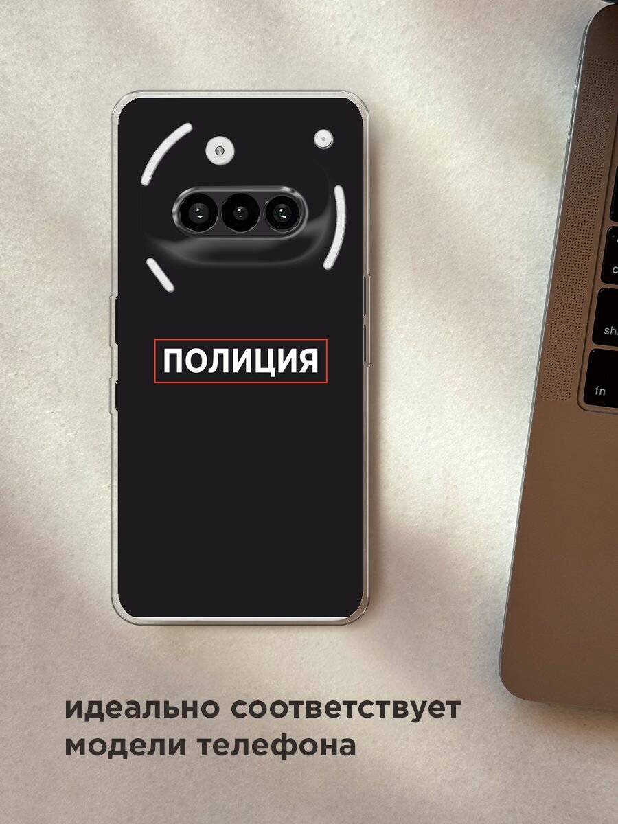 Чехол на Nothing Phone 3a / Нотинг Фон 3а с принтом "Police logo" — фото 1