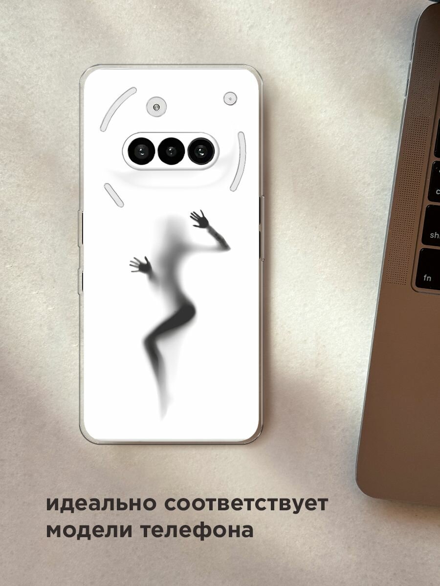 Чехол на Nothing Phone 3a / Нотинг Фон 3а с принтом "Девушка в душе" — фото 1