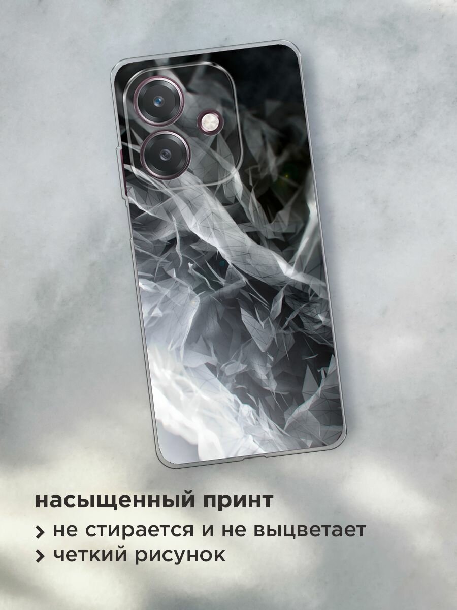 Силиконовый чехол на Oppo A3/A3x / Оппо А3/A3x с принтом "Абстракция 9" — фото 1
