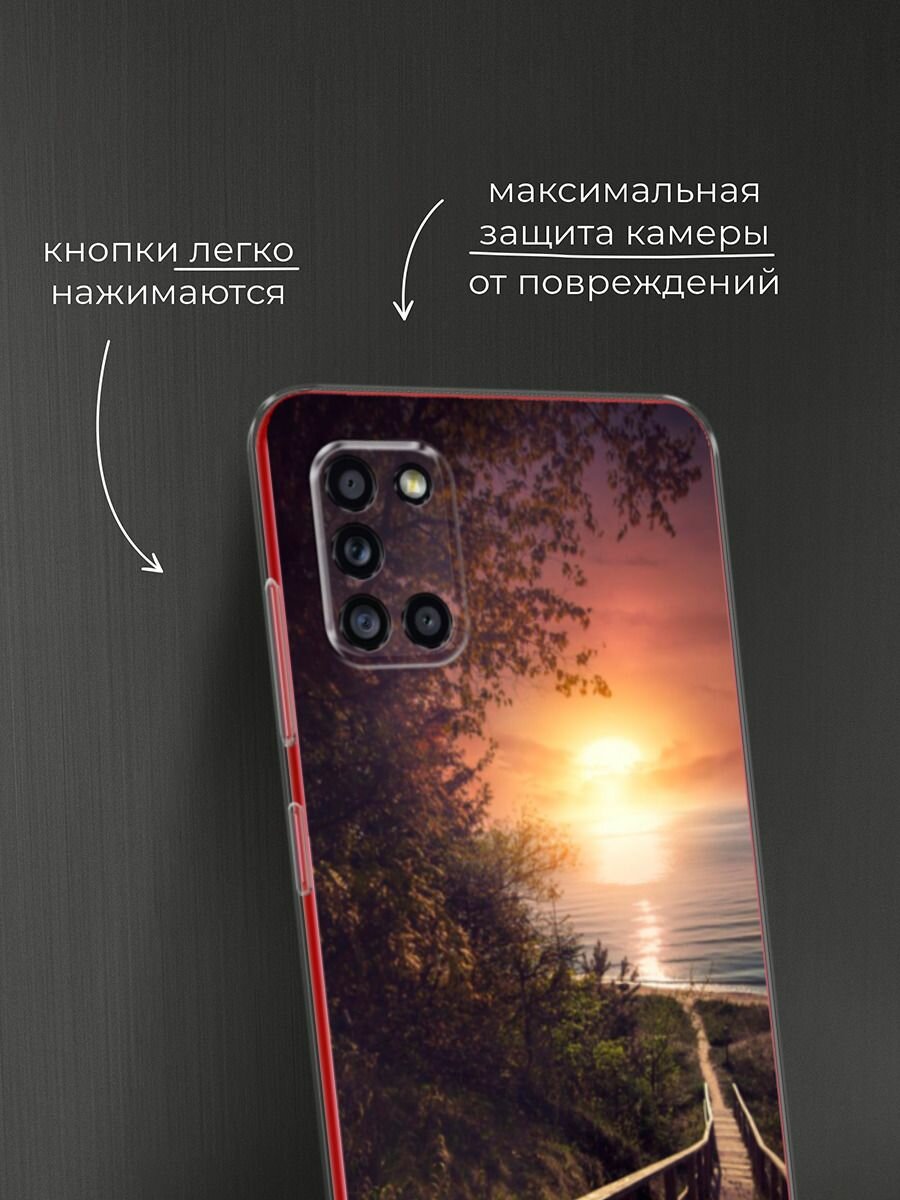 Чехол на Samsung Galaxy A31 / Самсунг Галакси А31 с принтом "Мост у воды" — фото 1