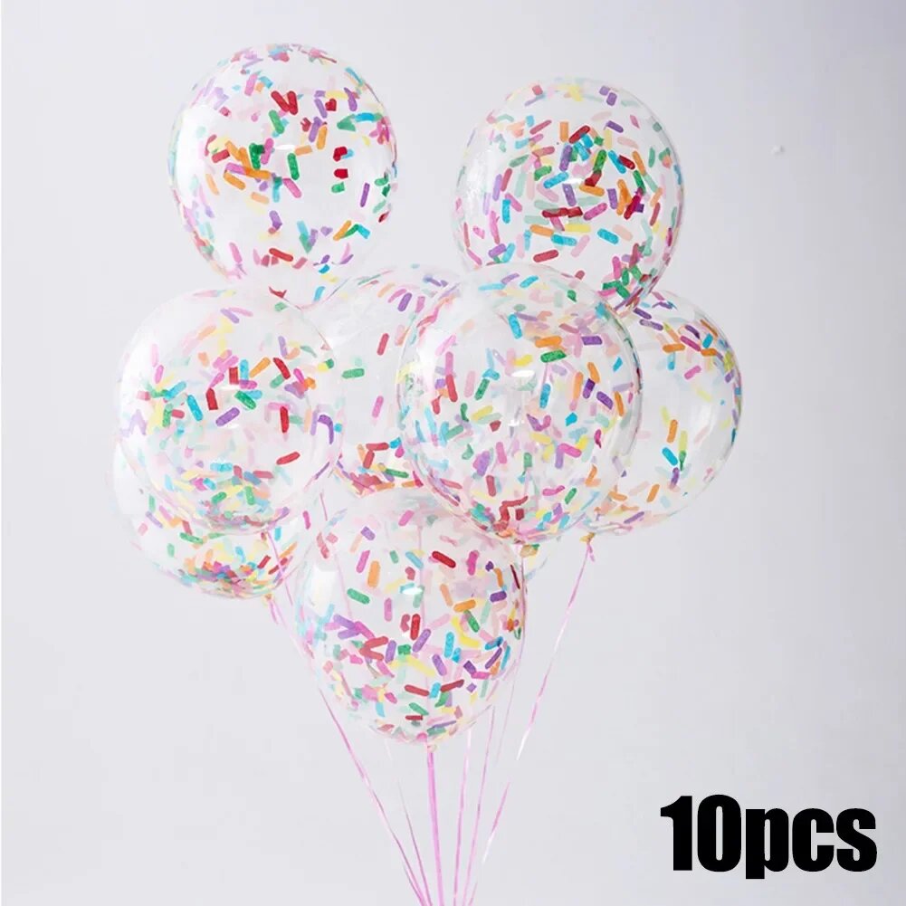 Конфетти-полоски прозрачные 12 дюймов Paper Confetti 10pcs