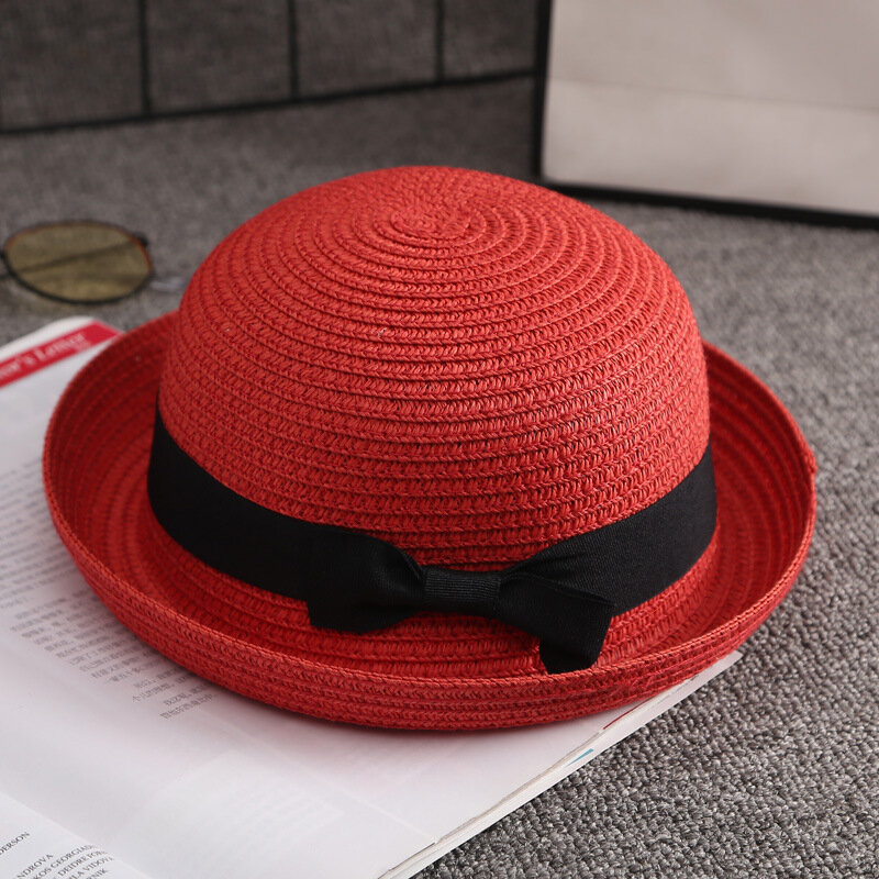 Детская соломенная шляпа, шляпа для родителей и детей, солнцезащитная шляпа от солнца, летняя шляпа для мальчиков и девочек, детская шляпа, летняя шляпа от солнца,