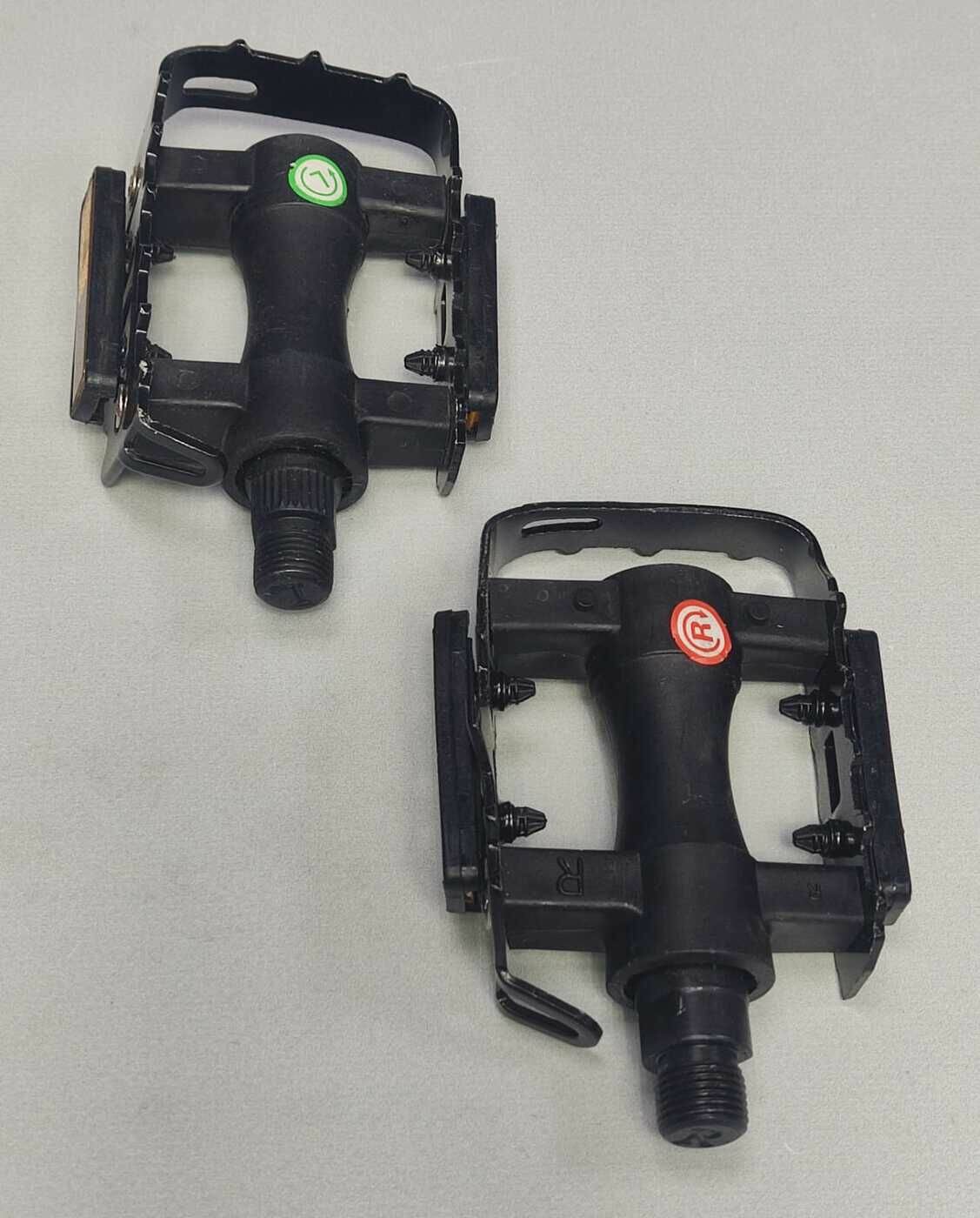 Педали TRIX MTB пластиковые с алюминиевой рамкой, 104x80мм, резьба 9/16", черные