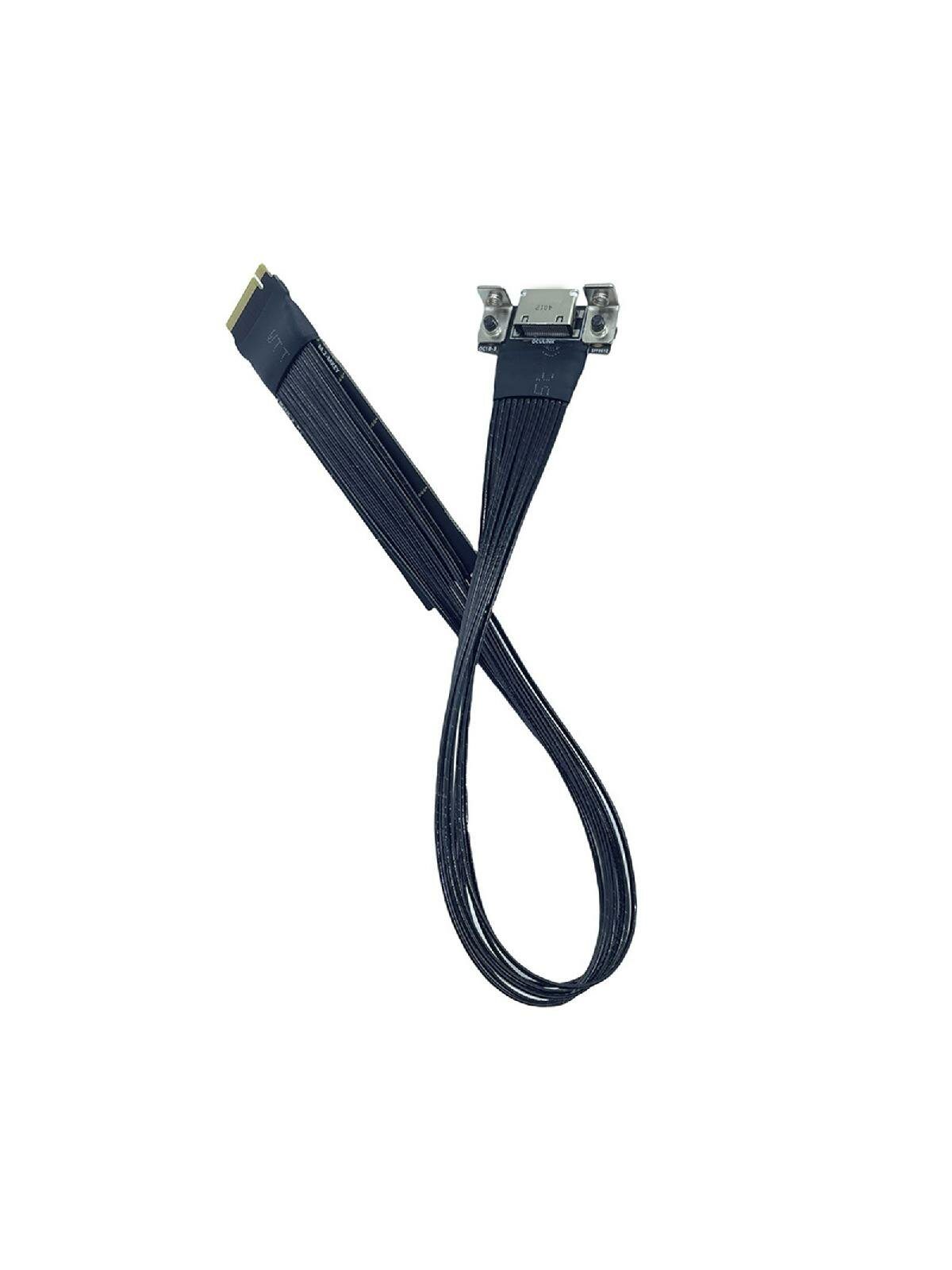 M.2 nvme to Oculink Extension Cable with Fixed Buckle Fast Speed Data Transfer Compatibles PCIe4.0