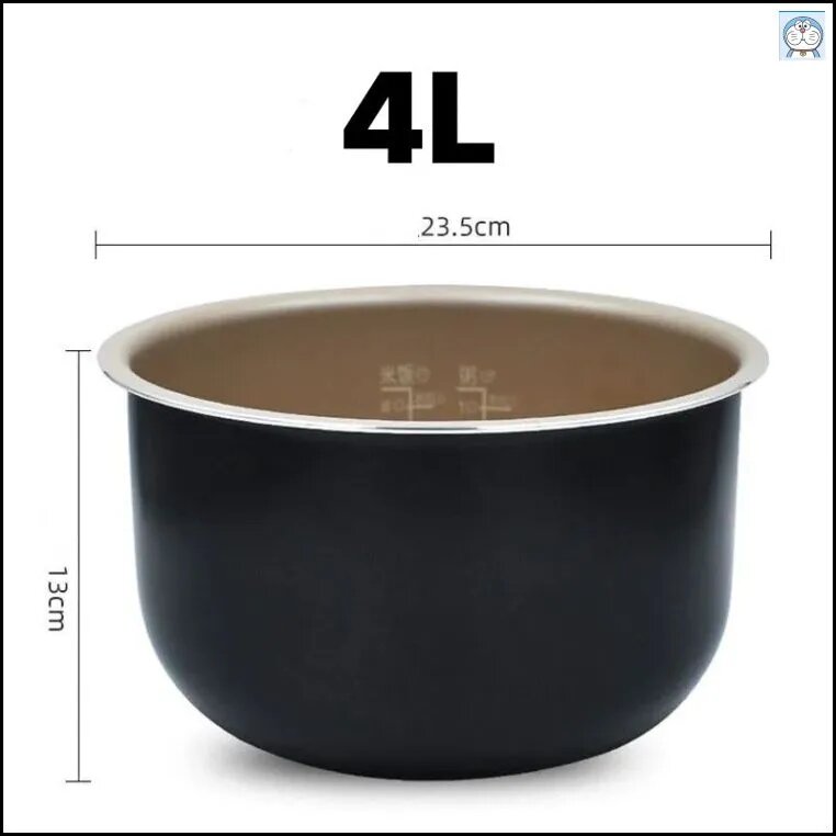 Чаша для мультиварки Philips HD3095 HD3195 HD3065 HD3062 HD3066 HD3075 HD3165 HD3166 , 4 л, керамическое покрытие