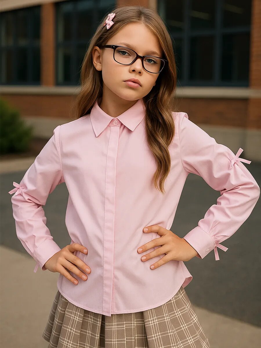 Школьная рубашка для девочек