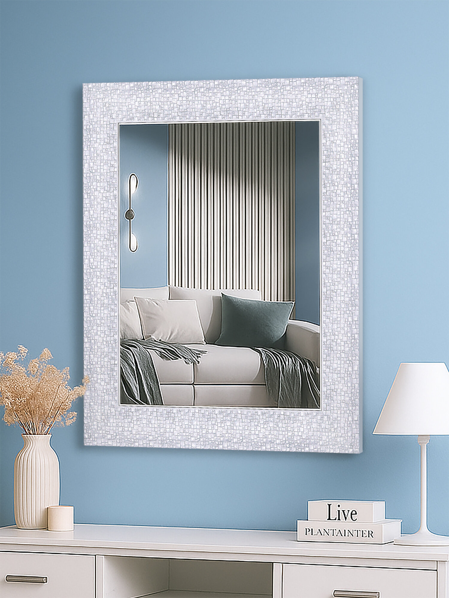 Зеркало настенное интерьерное в рост в раме 40х50 вертикальное горизонтальное в ванную спальню гостиную зал