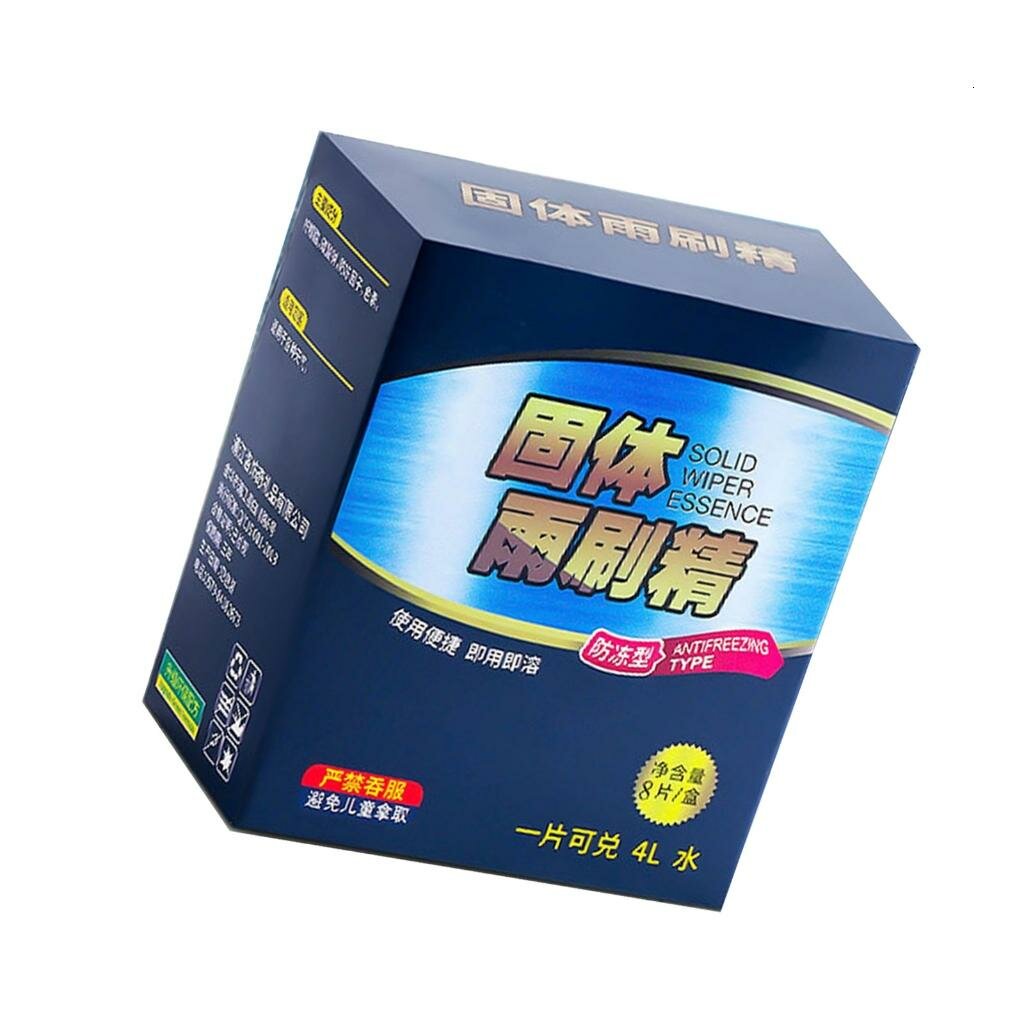 Таблетки для очистки лобового стекла, Коробка с антифризом