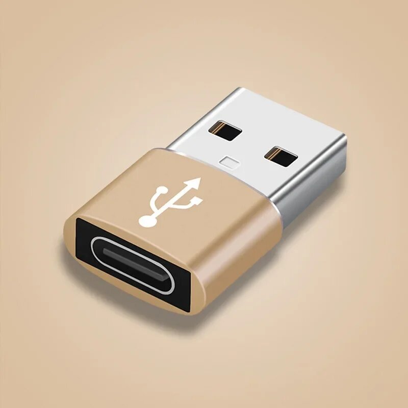 USB-адаптер OTG для телефона типа C Конвертер USB-C «папа-мама» Type-c для Macbook Samsung Huawei Xiaomi iPhone USBC Разъем Gold