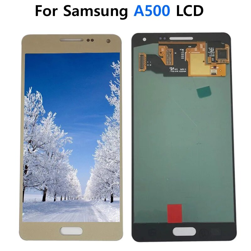 ЖК-дисплей 5,0 дюйма A500 для SAMSUNG Galaxy A5 2015 A500 A500F A500FU, ЖК-дисплей с сенсорным экраном и дигитайзером в сборе