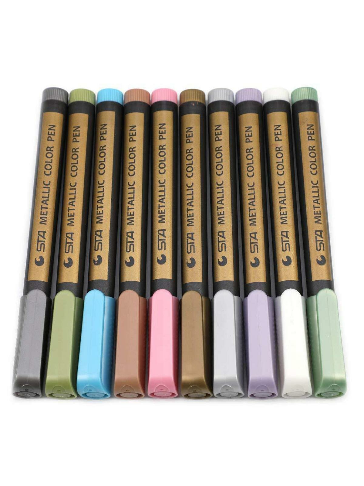 Красочные металлические маркеры, портативный набор для рисования для детских открыток