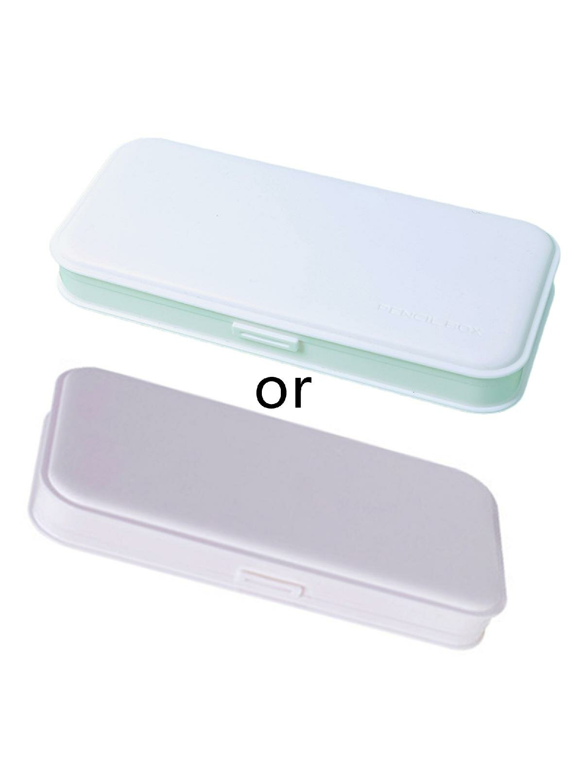 Красочный пластиковый пенал Macaron Маленький пластиковый карандаш для футляра