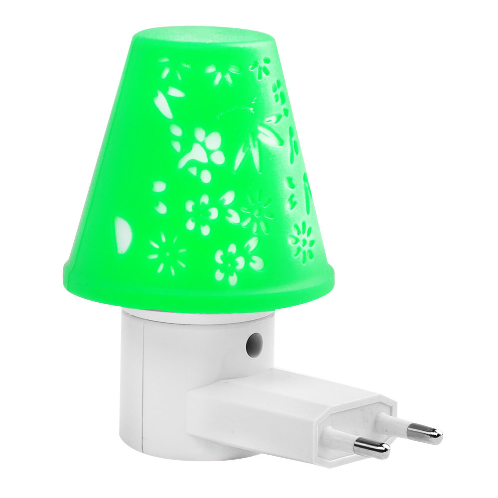 Ночник Camelion "NL-194", мощность 0.5Вт, питание от сети, современный стиль, LED, зеленый