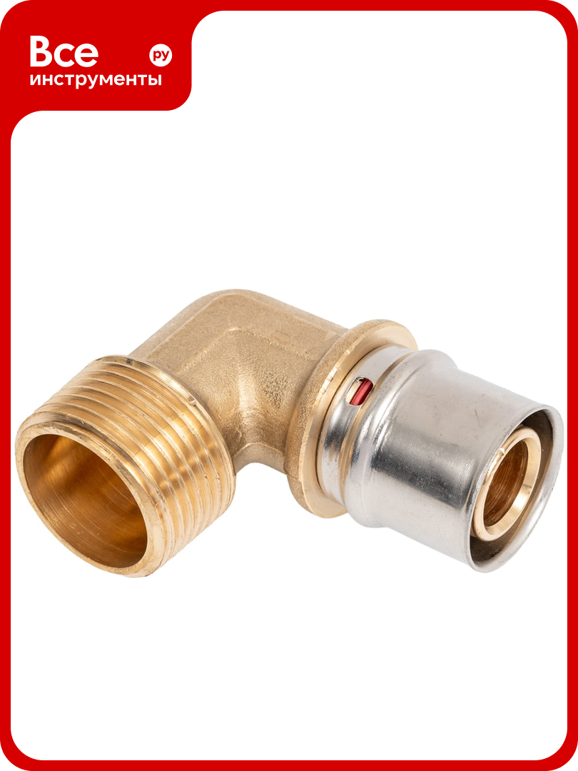 Угольник-переходник с наружной резьбой STOUT Sfp-0011-000126 1"х26 для металлопластиковых труб, прессовой RG008U91OUNQJS