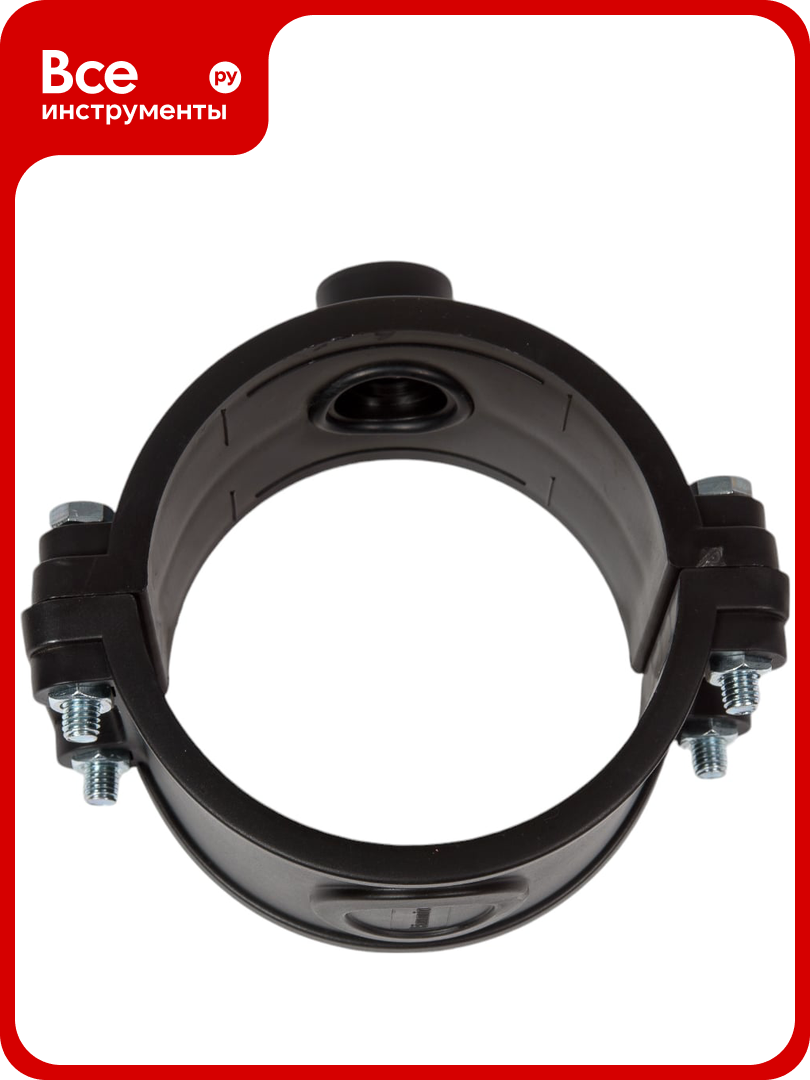 Седелка для ПЭ труб LAMMIN 110x1/2" Lm34201110015 из полиэтилена с резьбовым соединением 1/2F для соединения