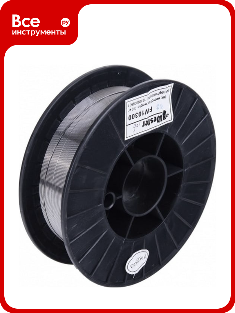 Проволока сварочная FW 10300, 1 мм, 3 кг, флюсовая/порошковая, катушка