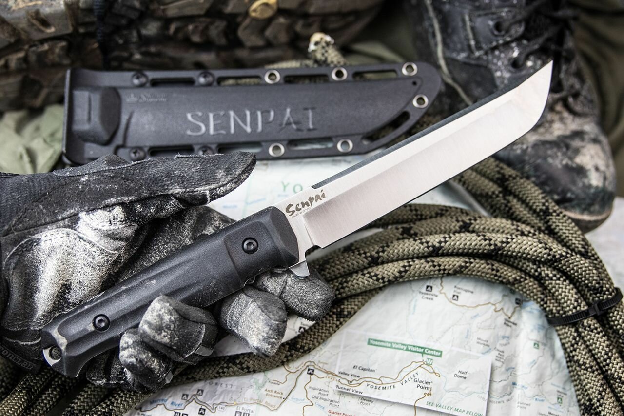 Туристический Нож от Kizlyar Supreme Senpai AUS-8 StoneWash BH