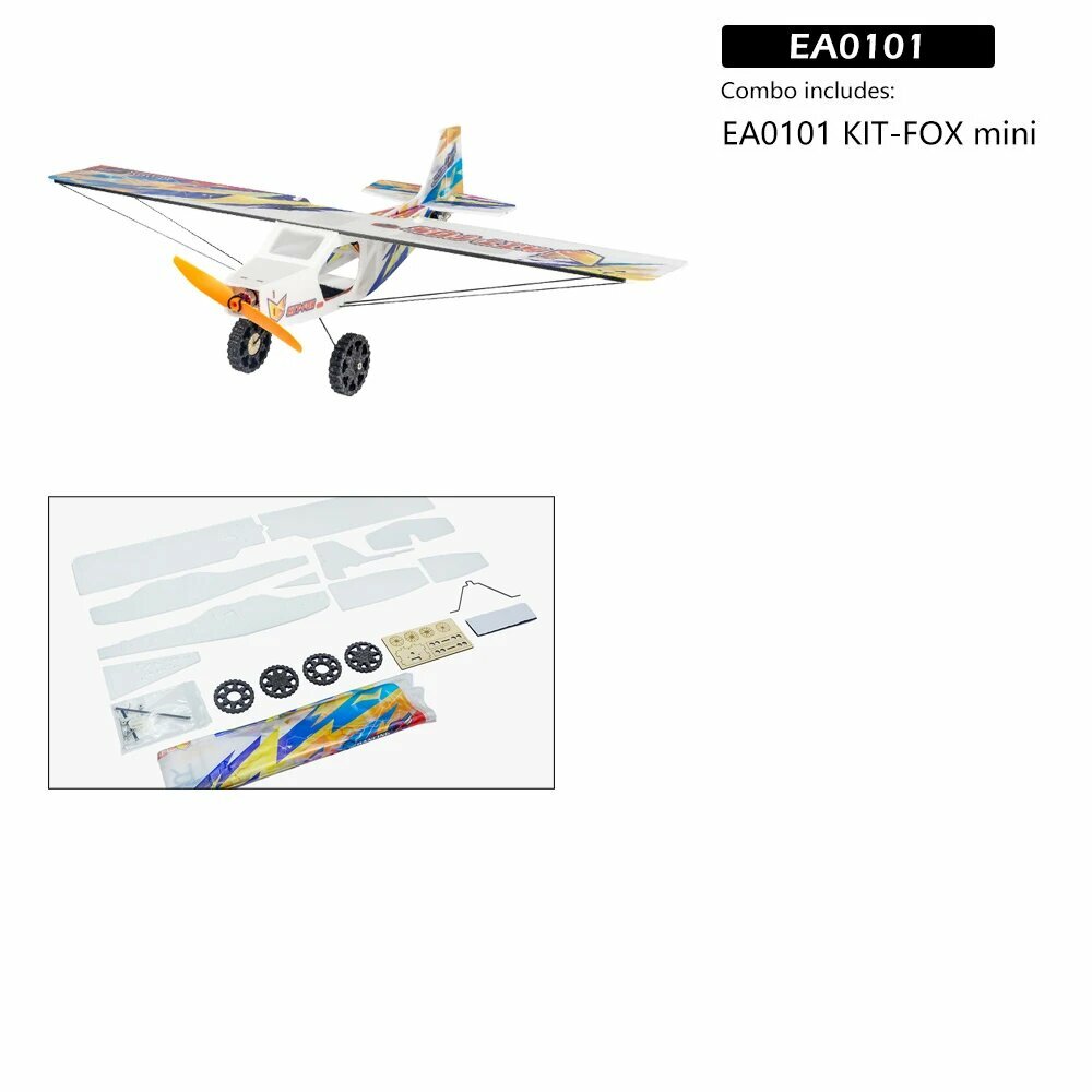 Комплект радиоуправляемого самолета Real Hawk KIT-FOX V2025 EA0101