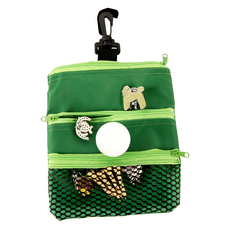 Guangdong Fan Source Supply Ball Pack TEE Cloth Bag Supplies Accessories Golf Nail Bag Waist Bag golftoolbag Зеленый