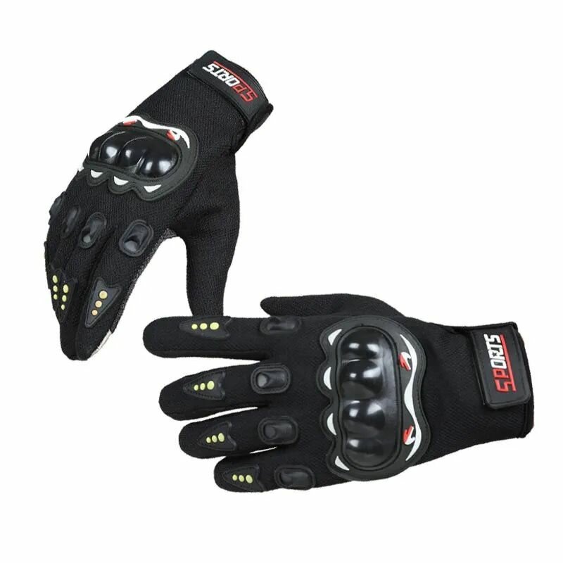 Мотоперчатки, размер: M, цвет: черный