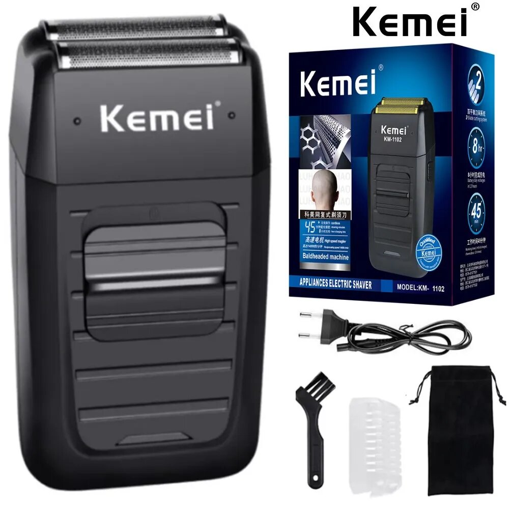 Электробритва Kemei KM-1102 черная