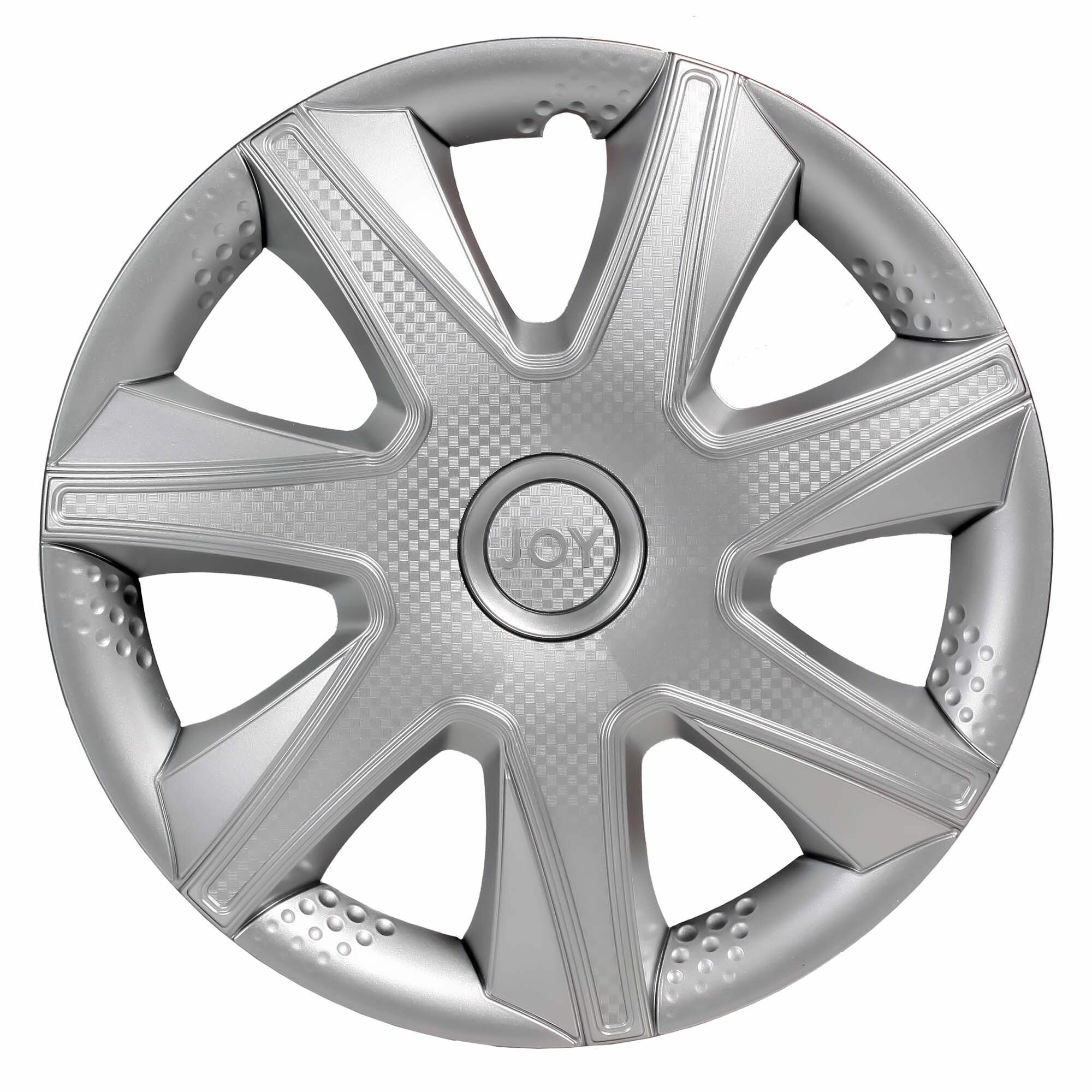 Колпаки колесные 14" "Джой", серебристый, карбон (2 шт.), Airline AWCC1431