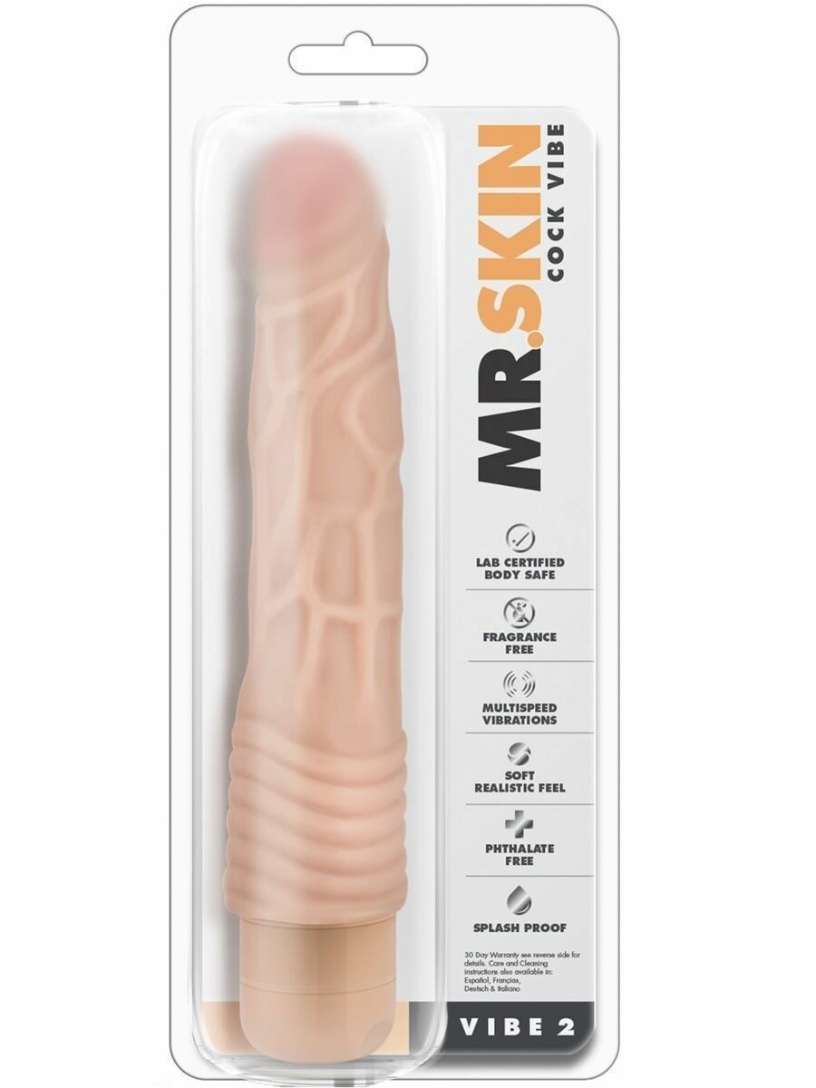 Вибратор "DR. SKIN COCK VIBE 2 FLESH" 18см