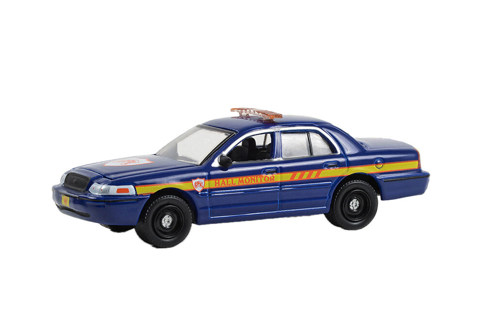 Ford crown victoria police interceptor junior high security guard "hal pass" 2008 (длина модели 6-10 см)