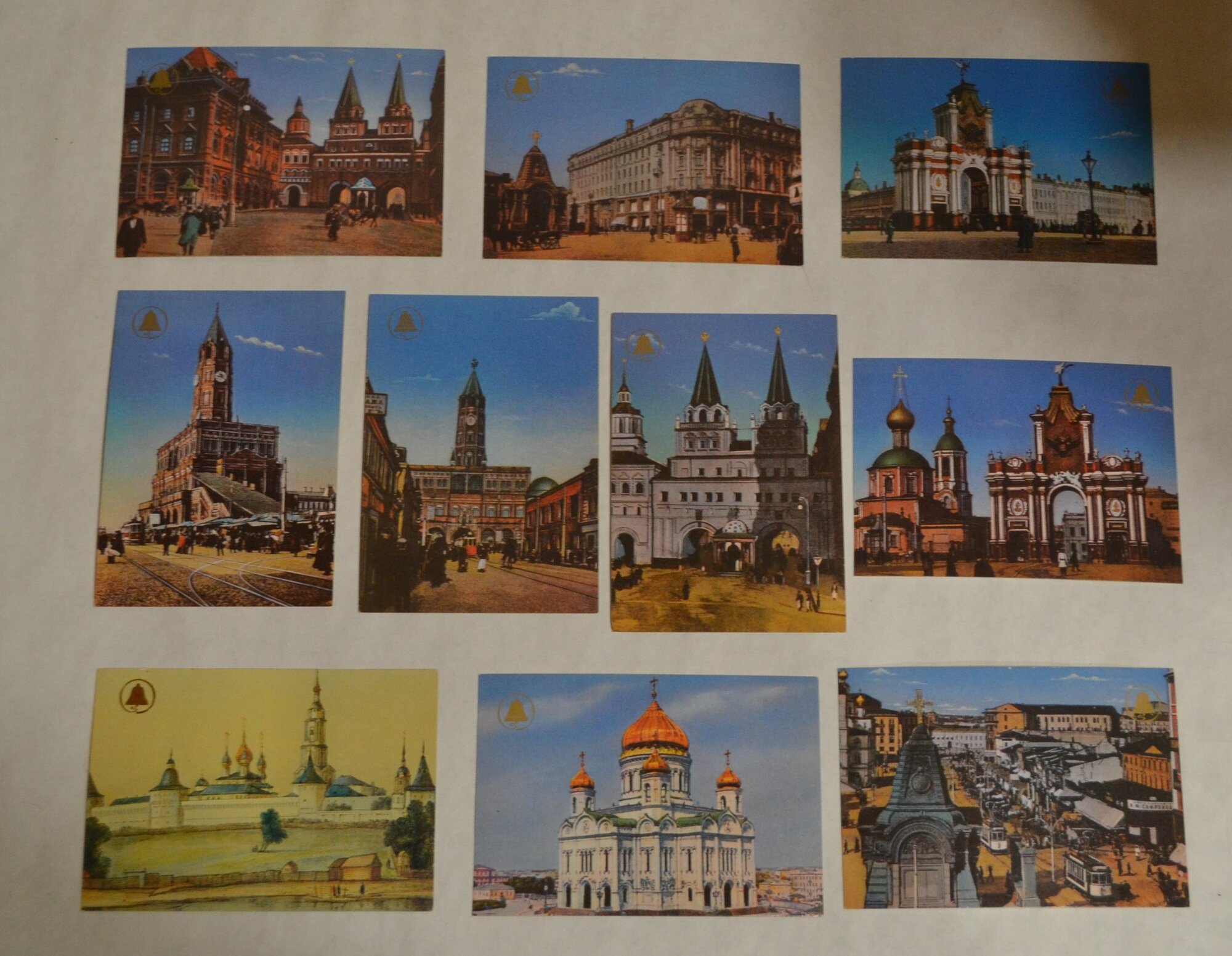 Набор карманных календариков СССР. 1990 год. Несохранившиеся памятники (10 штук)