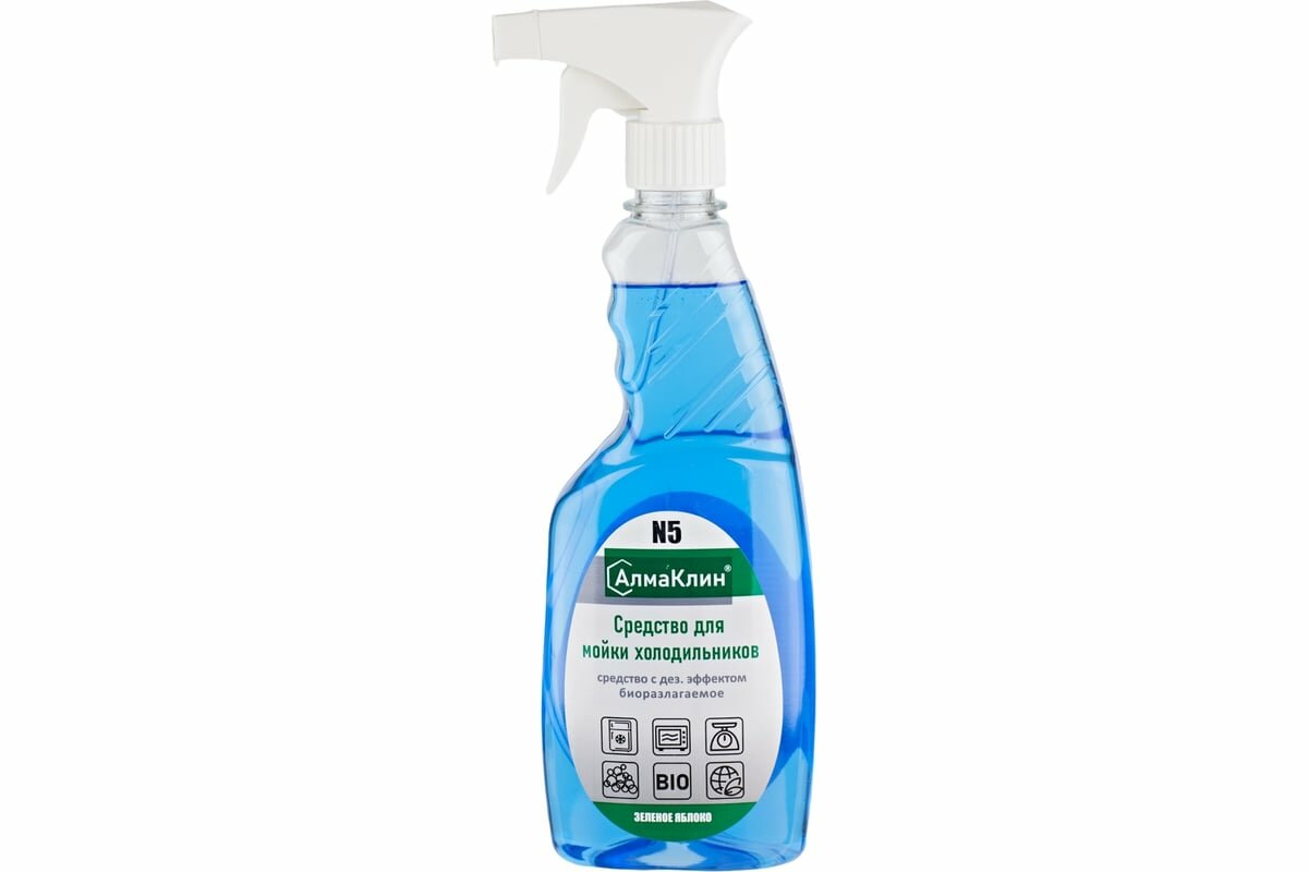 ООО "базовая дезинфекция" АлмаКлин N5, Нейтральное моющее средство для холодильников 0,5л. триггер N5-З/Я-0,5Л