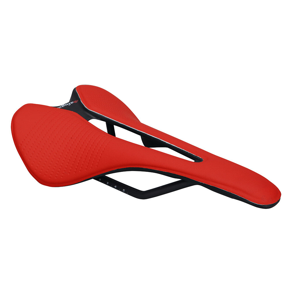 Седло BALUGOE, нейлон, для горных велосипедов, 260х135 мм, красное