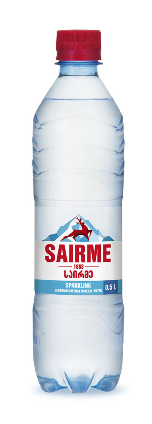 Вода лечебно-столовая Sairme (Саирме) 12 шт по 0,5 л с газом, пэт