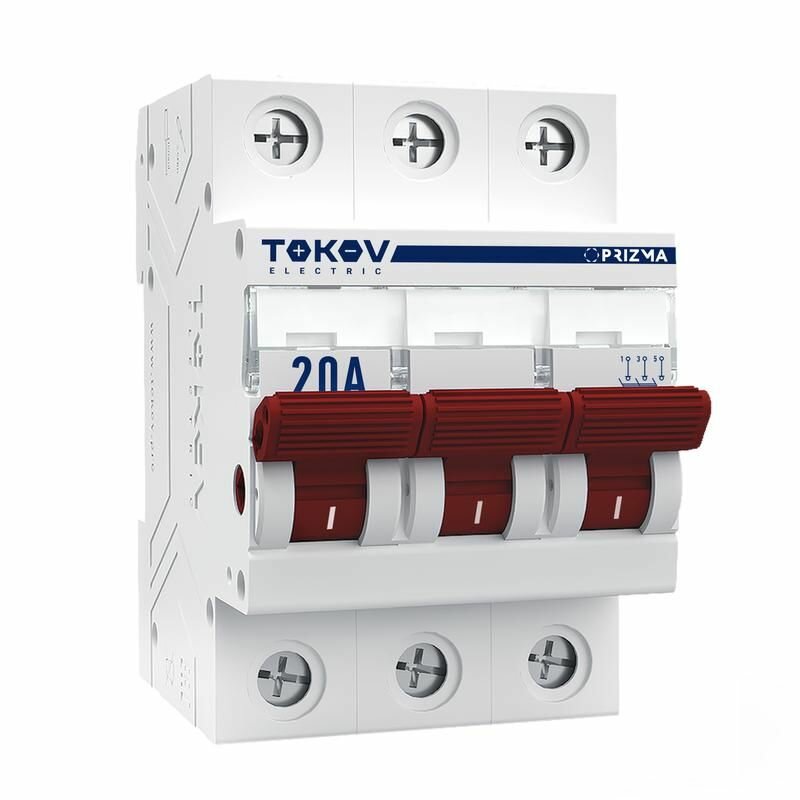 Выключатель нагрузки модульный 3п 20А PRIZMA TOKOV ELECTRIC TKE-PZ60-MDSI-3-20